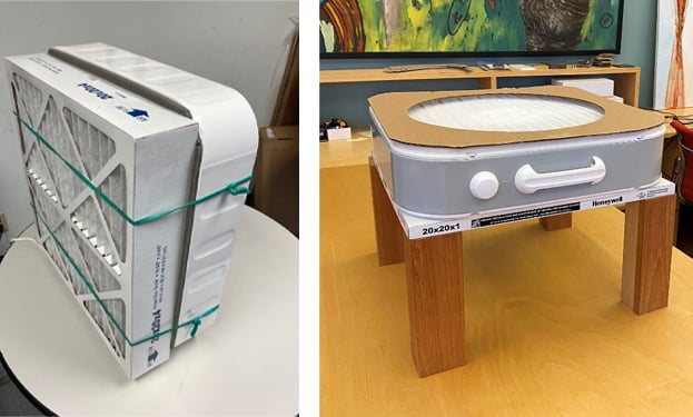 Safely Returning to Interior Spaces, Part 2- DIY Box Fan Air Filter