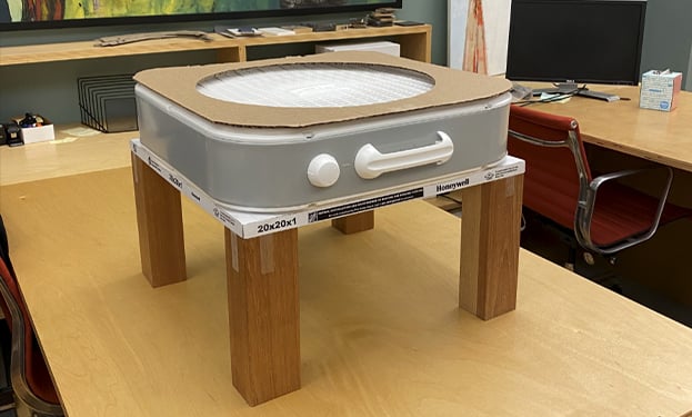 Safely Returning to Interior Spaces, Part 2- DIY Box Fan Air Filter